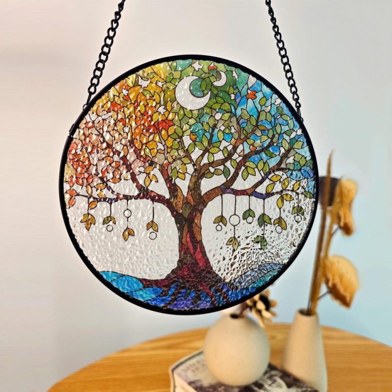 Tree Of Life Stained Glass Suncatcher | Stained Glass Suncatcher UK Store
